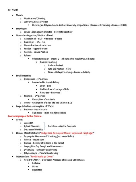 git notes pdf stomach digestion