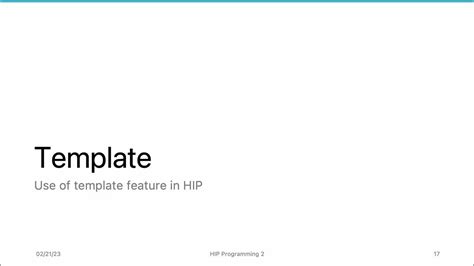 Amd Hip Tutorial 4 2 Using Templates In Hip Programs Youtube