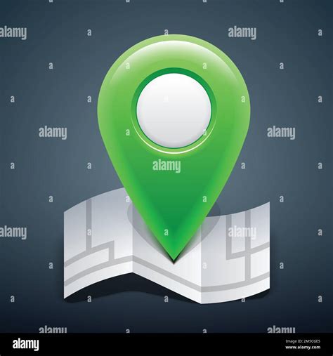 Vector Map Icon With Pin Pointer Stock Vector Image Art Alamy