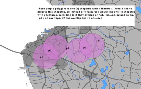 Qgis Split And Count Overlapping Features Within A Layer Geographic