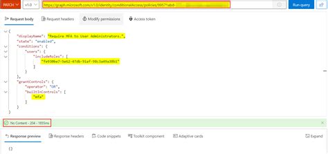azure edit existing conditional access policy from graph stack overflow