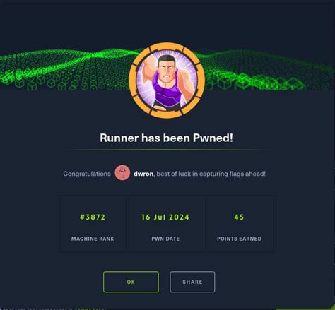 Pwned Runner From Hack The Box Rohan Anil Kumar Posted On The Topic