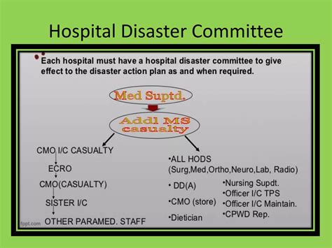 Disaster Management In Hospital Ppt Pptx First Aid Injuries