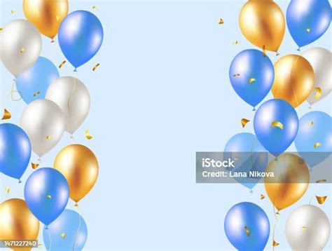 꽃다발 사실적인 3d 풍선 사문석 색종이의 무리 카드 파티 디자인 전단지 포스터 장식 배너 웹 광고에 대 한 벡터 일러스트 레이 션 3차원 형태에 대한 스톡 벡터 아트 및