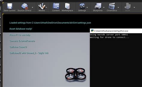 Mavsdk Initialization And Airsim Settings For Using Simpleflight