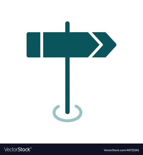 Signpost Isolated Icon Navigation Sign Royalty Free Vector