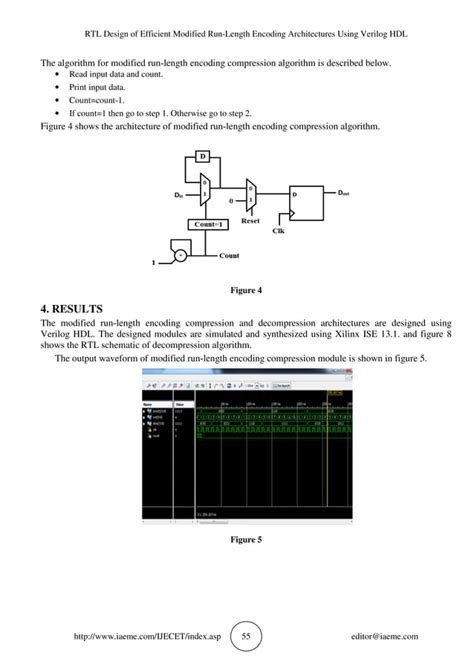 Rtl Design Of Efficient Modified Run Length Encoding Architectures Using Verilog Hdl Pdf