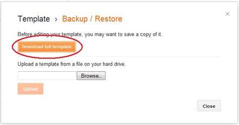 How To Backup Your Blogger Template Blogger Tips Pro