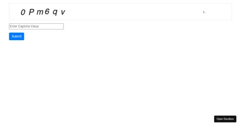 React Simple Captcha Codesandbox
