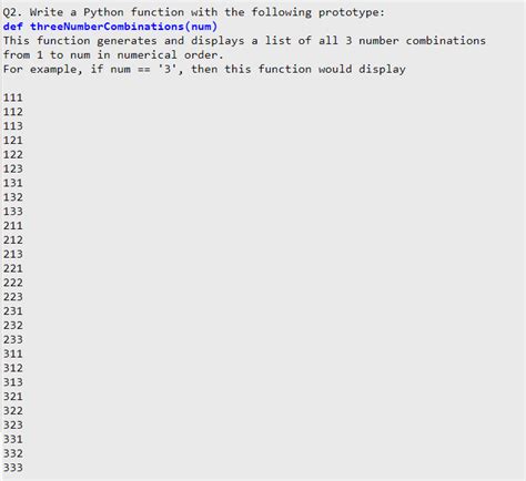 Solved Specifications Q1 Write A Python Function With The