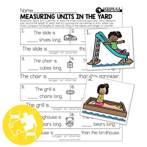 Lucky To Learn Math 1st Grade Lesson 6 5 Non Standard Measurement