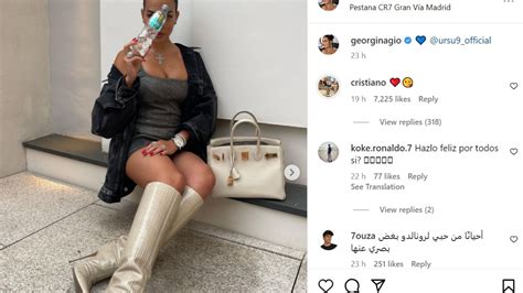 Cristiano Ronaldo Reacts To Georgina Rodriguez S Post On Social Media Promoting His New Water Brand