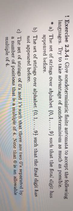 Solved Exercise 234 Give Nondeterministic Finite