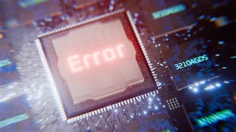 Computer Malfunction Hacker Attack Critical Error Message Flashing On