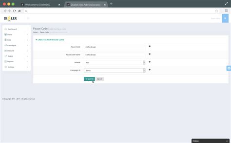 How To Create Pause Code Dialer360