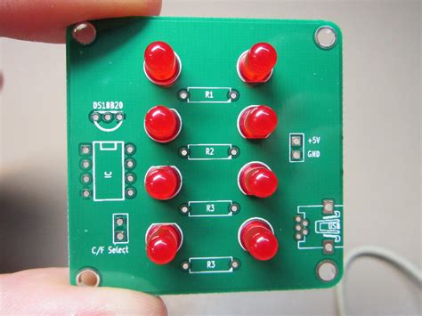 Binary Thermometer Usb Powered 8 Steps Instructables