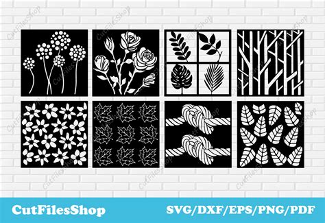 Wall Decor Dxf Files For Cnc Router Wall Design Dxf Flowers Panel Dxf Wall Design Laser Cut