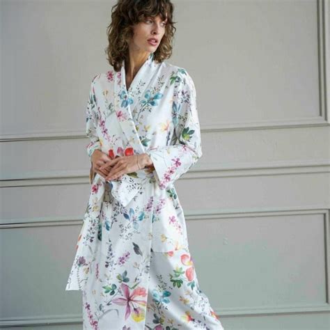 Floral Satin Robe Etsy