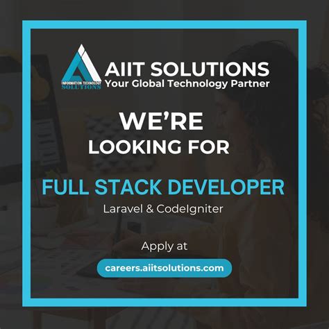 Hiring Fullstackdeveloper Codeigniter Laravel Phpdeveloper Mysql