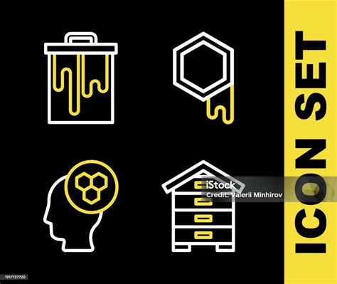 Honeycomb 꿀벌을 위한 벌집 양봉가 및 아이콘을 설정합니다 벡터 건강한 생활방식에 대한 스톡 벡터 아트 및 기타 이미지 건강한 생활방식 곤충 금 금속 Istock