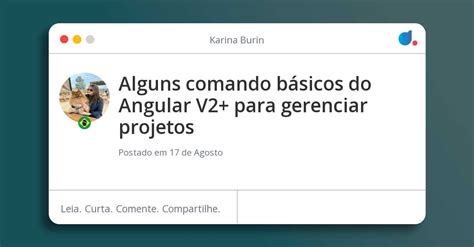 alguns comandos básicos do angular v2 para gerenciar projetos