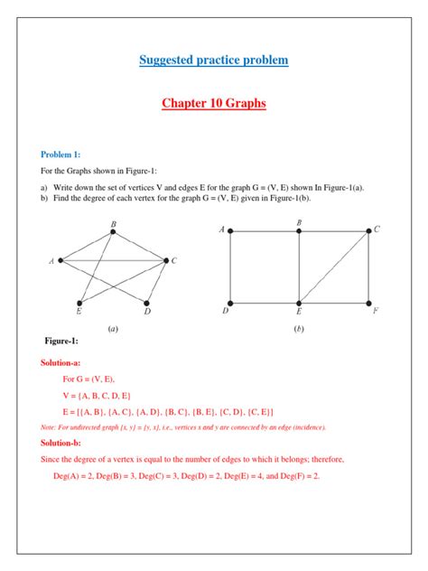 Chapter 10 Practice Problems Pdf Graph Theory Mathematical Relations