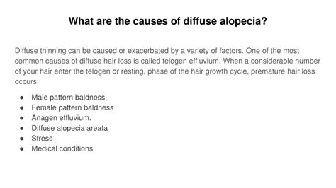 Ppt Diffuse Alopecia Causes And Treatment Frequently Asked Questions