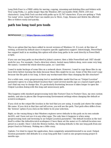 Fillable Online Long Path Fixer Move Copy Rename And Delete Files Fax Email Print Pdffiller