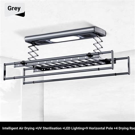 Electric Clothes Rack Intelligent Drying System Remote Control Lifting Balcony Clothes Rack