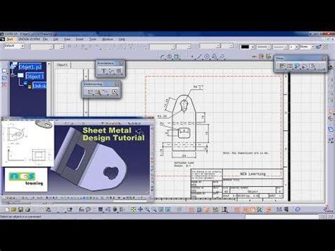 CATIA V5 V6 Tutorial Sheet Metal Design Tutorial Part 02 Design Tutorials Tutorial Metal