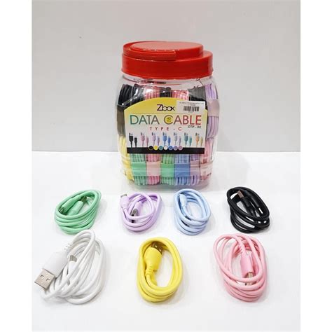 Jual Kabel Data Usb Toples Zbox Ctp 02 Macaron Warna Warni Micro Type