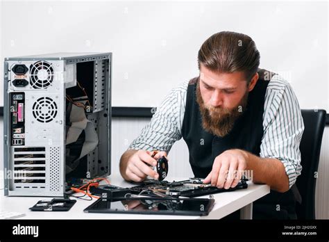 CPU Circuit Diagnostics Electronic Repair Stock Photo Alamy