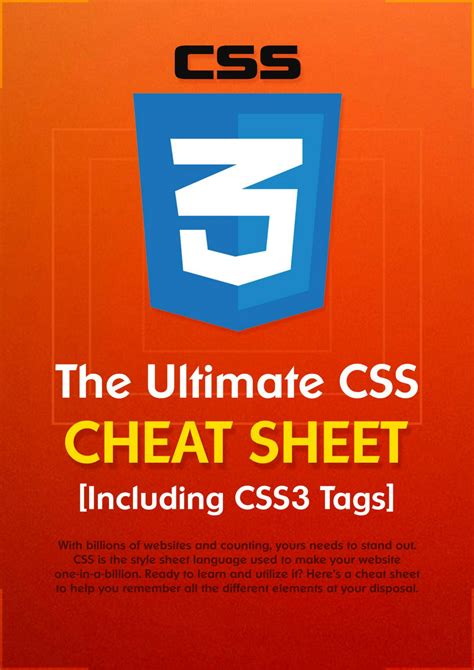 SOLUTION: Css cheat sheet - Studypool