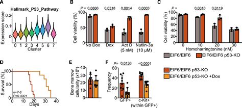 Defective ribosome assembly impairs leukemia progression in a murine ...