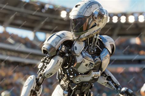 Premium Photo Football Robot Contest