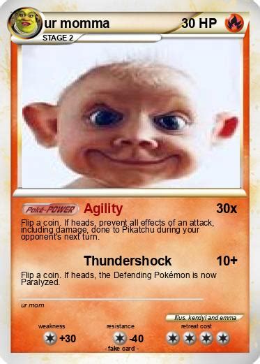 Pokémon Ur Momma 1 1 Agility My Pokemon Card