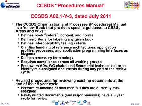 Ppt Ccsds “ Boot Camp ” Ccsds Book “ Colors ” And Contents