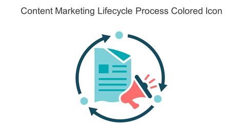 content marketing lifecycle process colored icon in powerpoint pptx png
