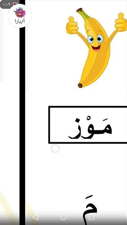 كلمات علي حرف الميم بالحركات تعلم حرف الميم للأطفال تعلم الحروف الصف