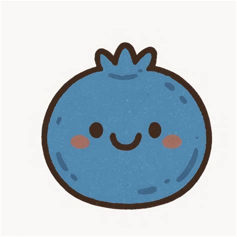 Cute Blueberry Cartoon Illustration Free Photo Illustration Rawpixel