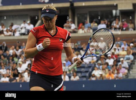 Kim Clijsters In Action During Her Fourth Round Match Against Venus