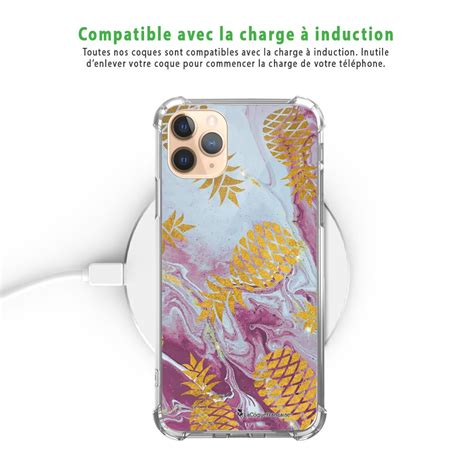 Sur Coque Pour Iphone Pro Anti Choc Souple Avec Angles Renforc S Transparente Marbre