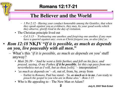 PPT Romans 12 17 21 PowerPoint Presentation Free Download ID 5592604