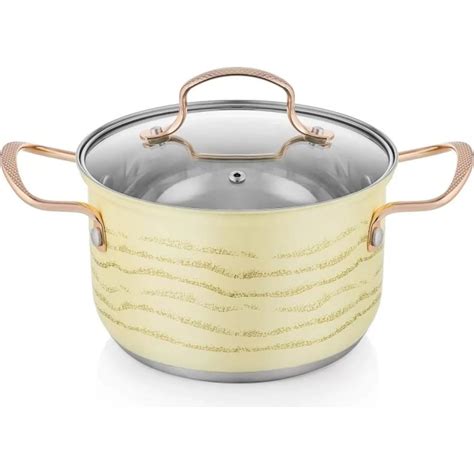Кастрюля Walmer Sandy 18x11.5 см 2 л с крышкой бежевая W11231811 ...