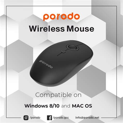 Porodo 2 In 1 Wireless Bluetooth Mouse 2 4 Ghz V5 0