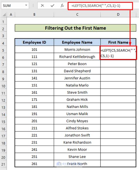 How To Use SEARCH Function In Excel Suitable Examples
