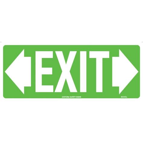 Exit Double Arrow Sign TUFFA Products