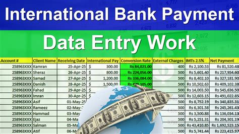 bank report creation in excel excel bank data entry work advanced excel exceltutoring youtube