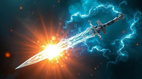 Epic Atomic Sword Unveiled In Majestic Digital Art Ai Art