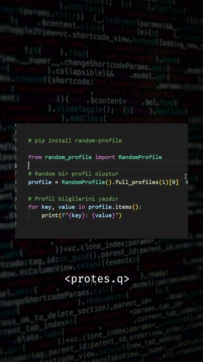 random profile python kod kodlama programlama yazılım bilişim